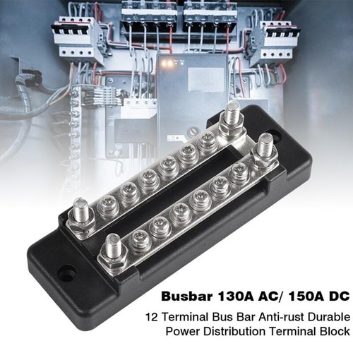 12V-48V 150A Positive Negative Bus Bar Terminals Battery Power ...