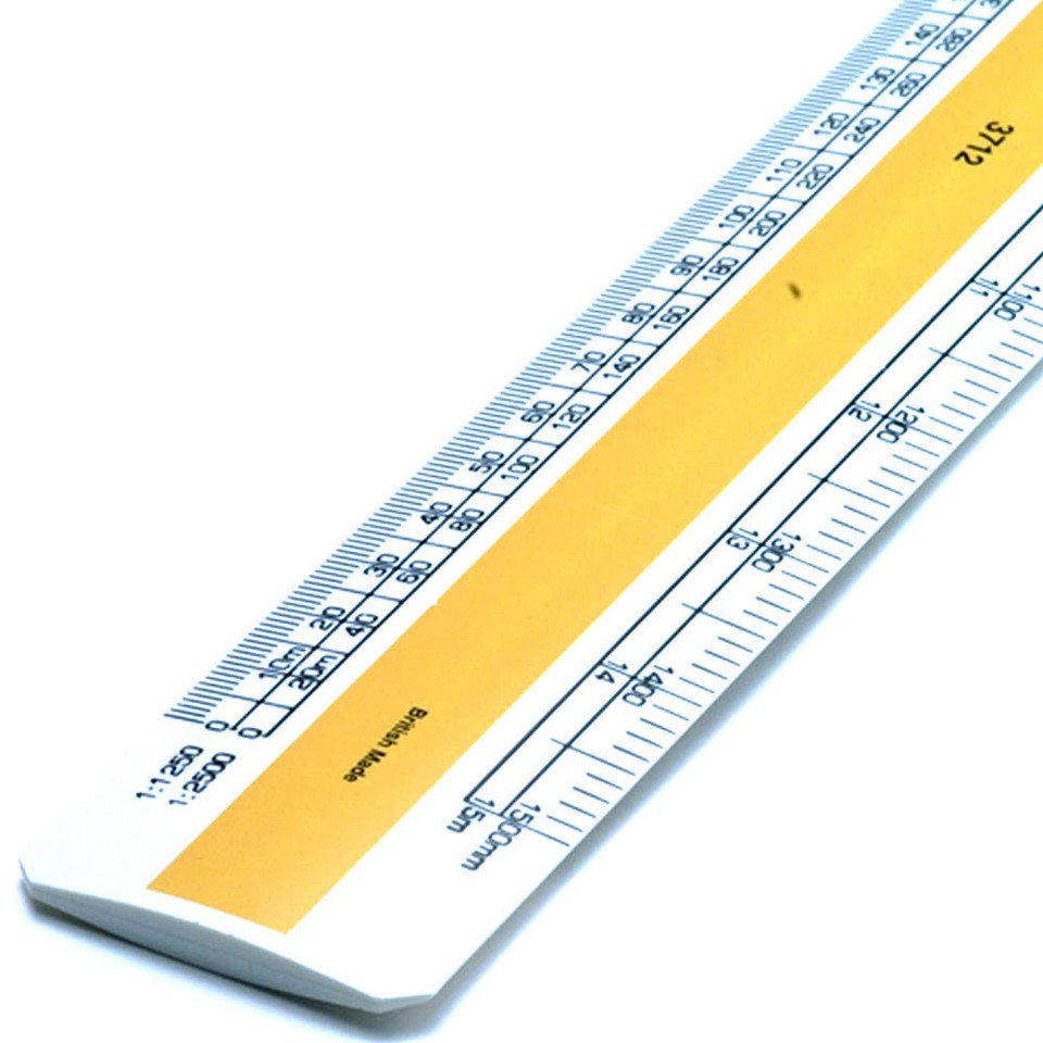 Jakar Professional Metric Plastic Flat Oval Scale Ruler Acrylic Rule 15 ...