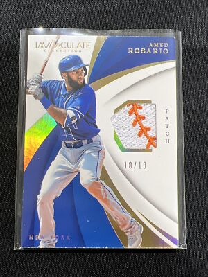 2018 Immaculate Amed Rosario Rookie Patch 10/10 Sick Patch NY Mets | eBay