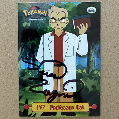 Professor Oak Topps TV7 Stan Hart Voice Actor Signed Card | eBay