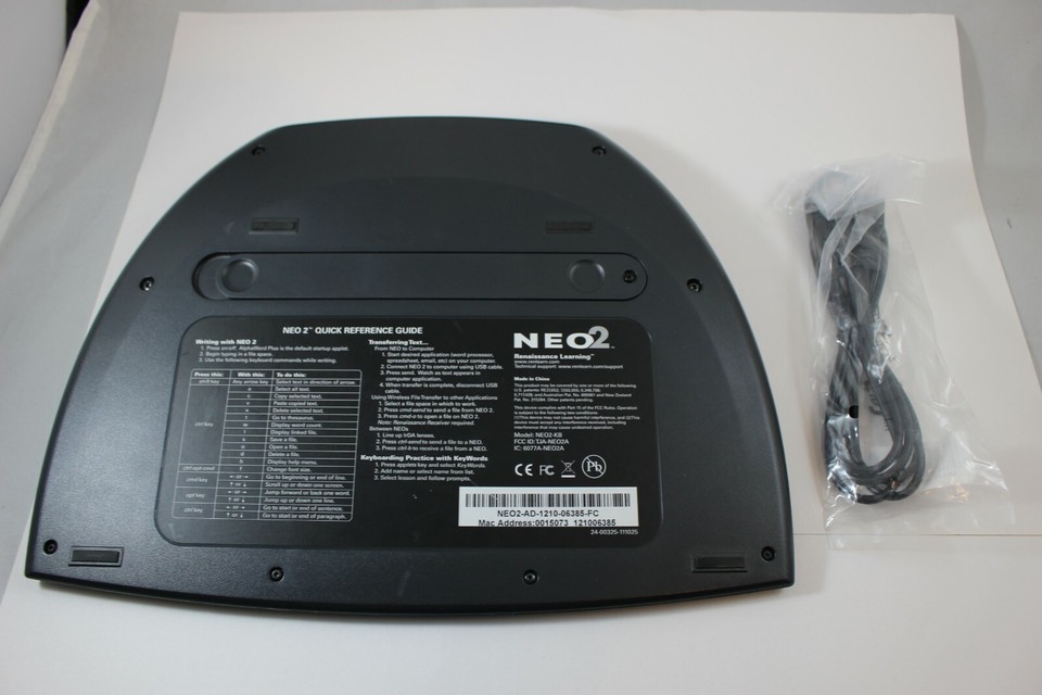 Alphasmart Neo 2 NEO2-KB Word Portable PC Processor Keyboard Classroom ...