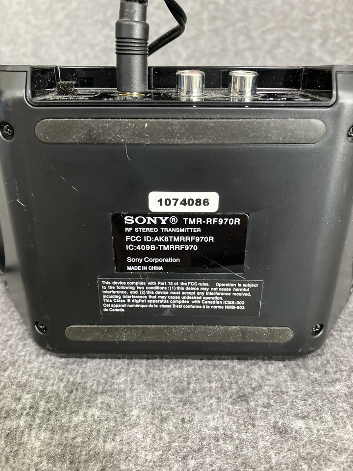 Sony MDR-RF970R Wireless RF Headset W/ TMR-RF970R Stereo Transmitter ...