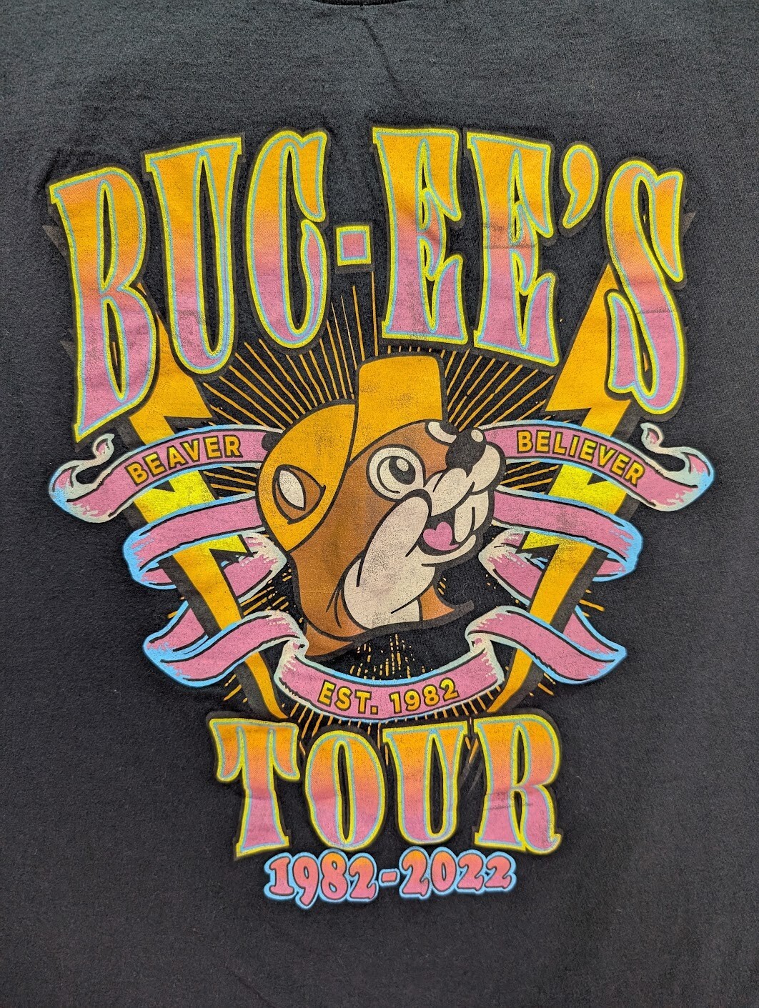 Buc-ees Tour Merch 1982-2022 Beaver Locations T Shir… - Gem