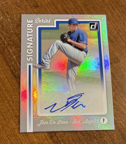 Jose De Leon 2017 Donruss Signature Series Rookie Auto SS-JD Dodgers RC ...