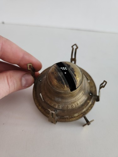 Antique Queen Anne No. 2 Kerosene Oil Lamp Brass Burner Replacement ...