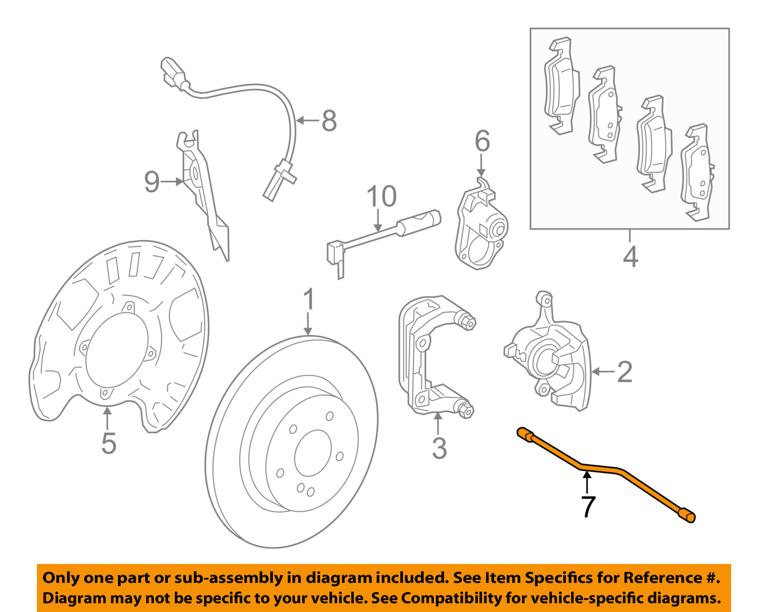 Genuine Mercedes-Benz Brake Hose 1664200448 OEM for sale online | eBay