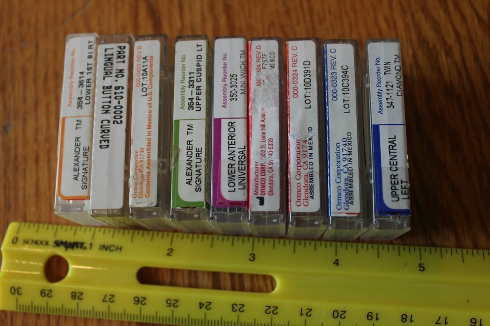 Ormesh Ormco Medium & Wide bracket OptiMESH XRT ( total of 60 brackets ...