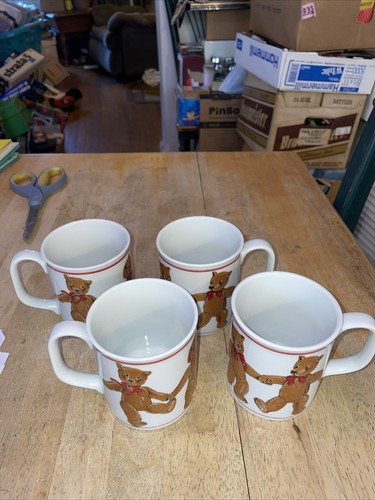 Set of 4 Curzon Dancing Bear Mugs 3 1/2" | eBay