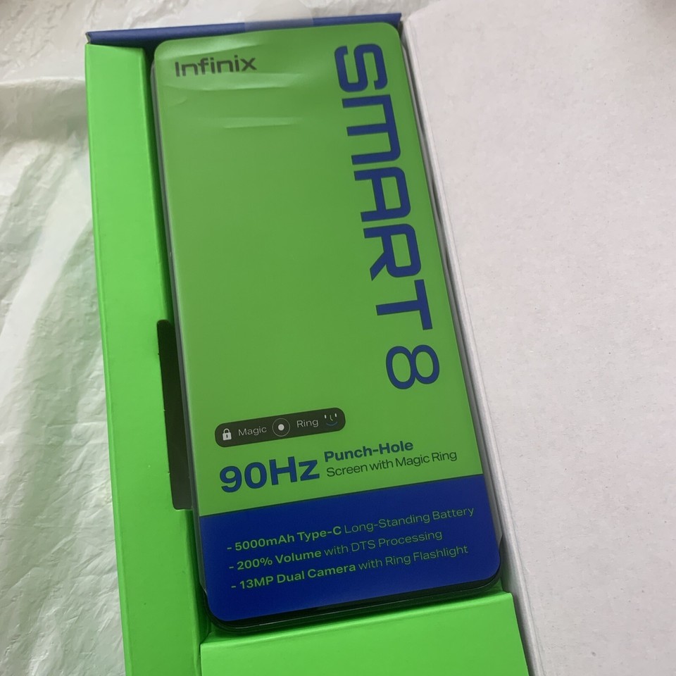 Infinix SMART 8 (X6525) Mobile Phone Dual Sim 8gb Ram 4+4 (64gb) New In ...