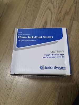 25mm Jack-Point screws British Gypsum QTY1000 | eBay UK