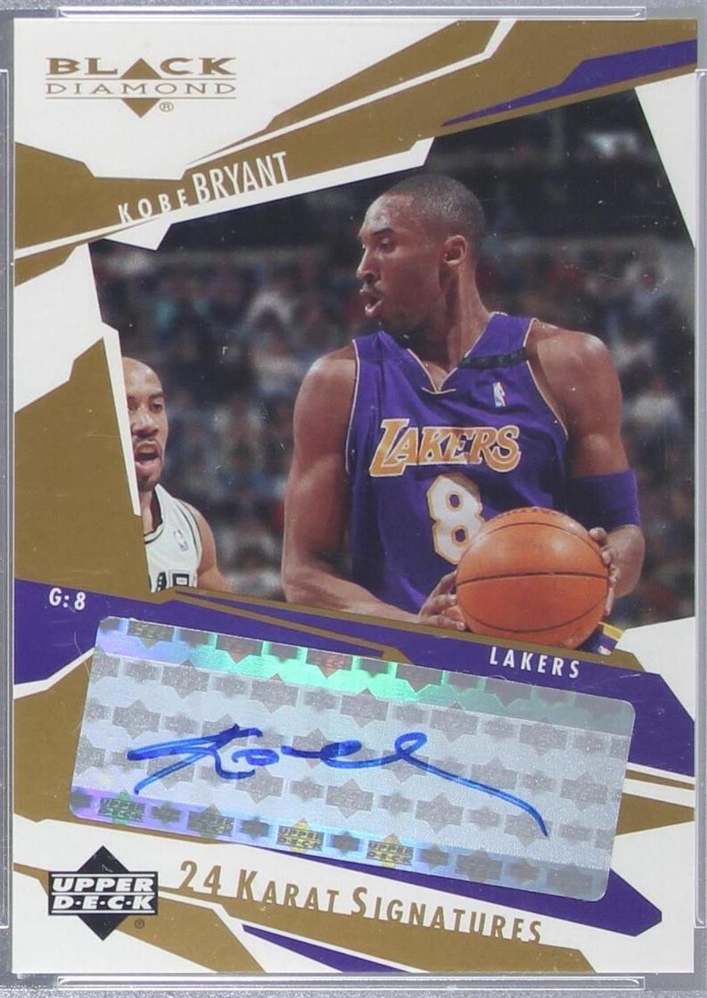 2003-04 Upper Deck Black Diamond - 24 Karat Signatures Kobe Bryant #KB ...
