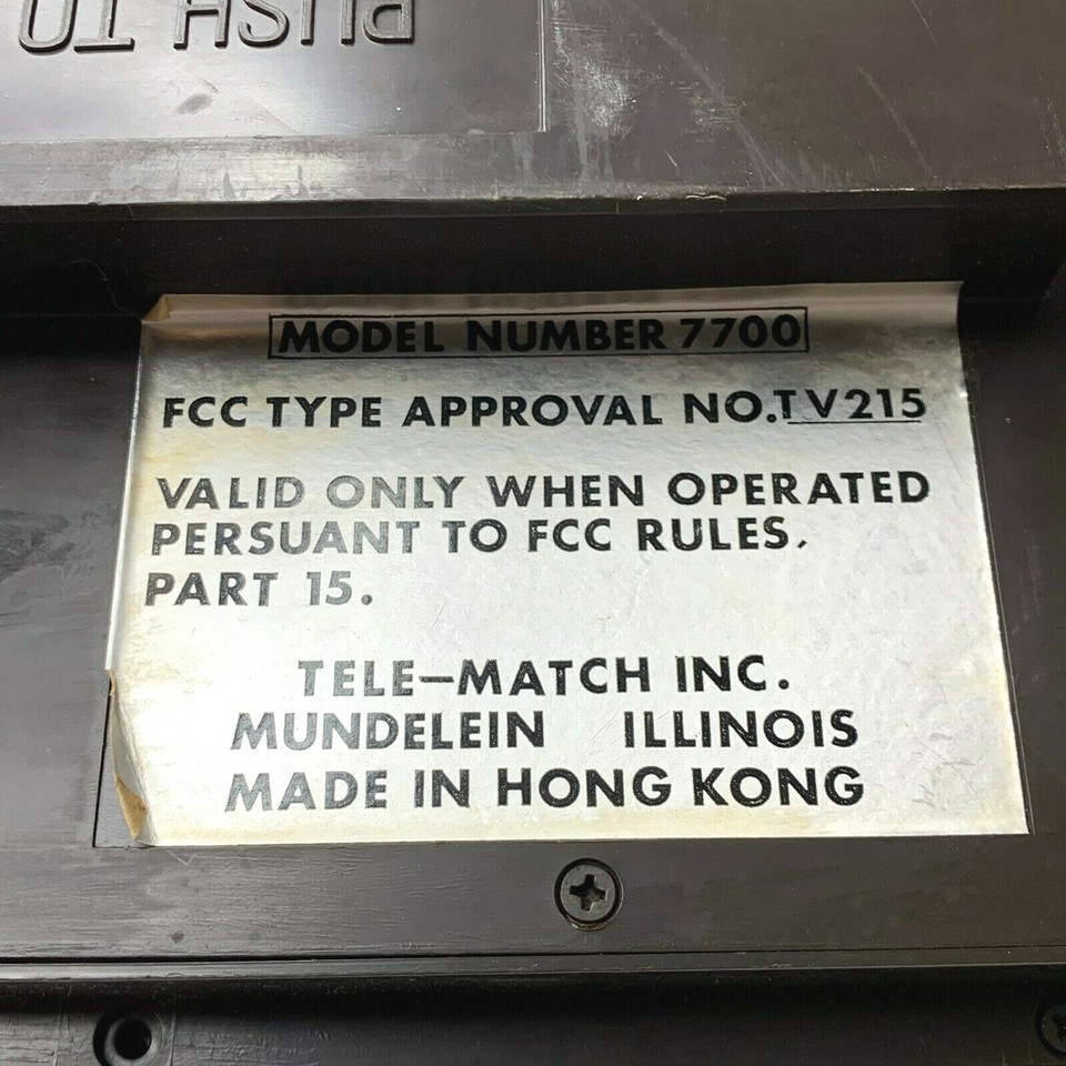 TELE MATCH 4 Electronic Tabletop TV Pong System Console Game Vintage ...