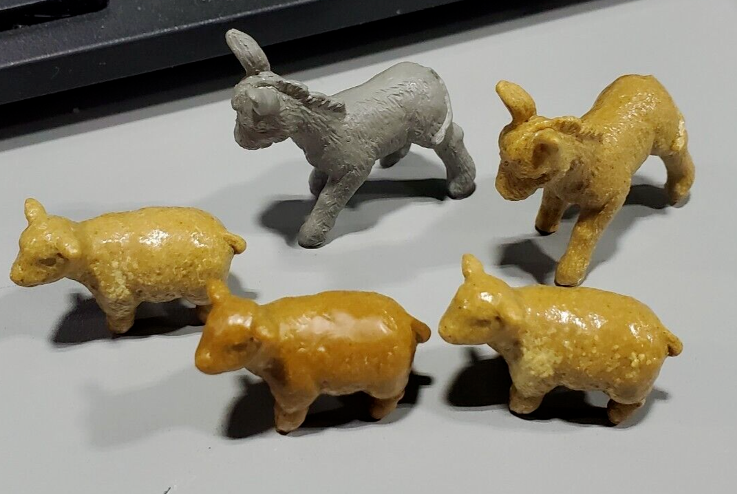 Hallmark 5 Little Mold Sample Animals from Inside Gentle Blessings ...