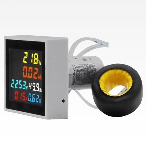 Color HD Display LCD Digital AC Current Voltage Power Energy Monitor 6 ...