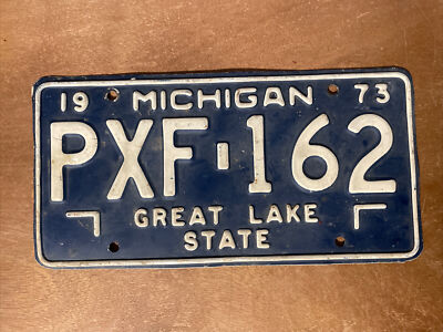 1973 Michigan License Plate # PXF-162 | eBay
