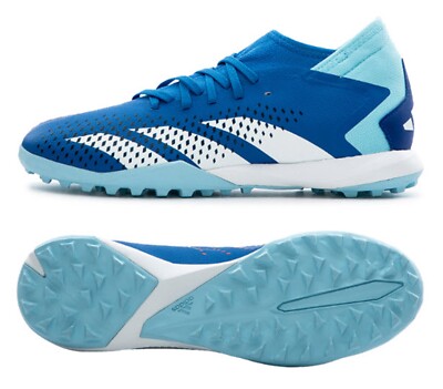 Adidas Men Predator Accuracy.3 TF Cleats Blue Futsal Soccer Boot Spike ...