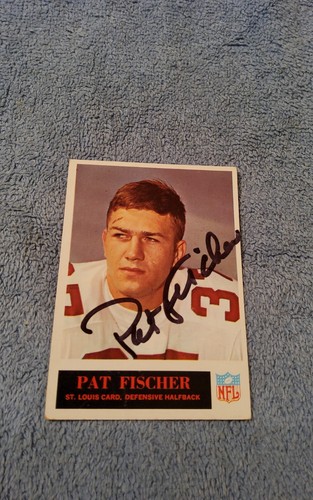Pat Fisher 1965 Philadelphia Football Autograph W/Cerificate Cd # 160 ...