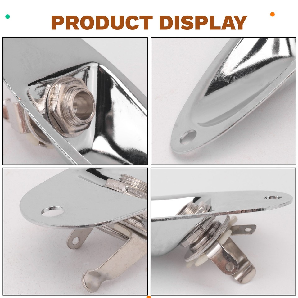 1 Stück Boot Gitarre Buchse 1/4 Input Output Buchse Plate Steckdosen ...