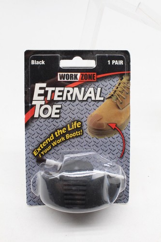 1 Pair BLACK Boot Saver Toe Guards Work Boot Protectors Work Zone ...