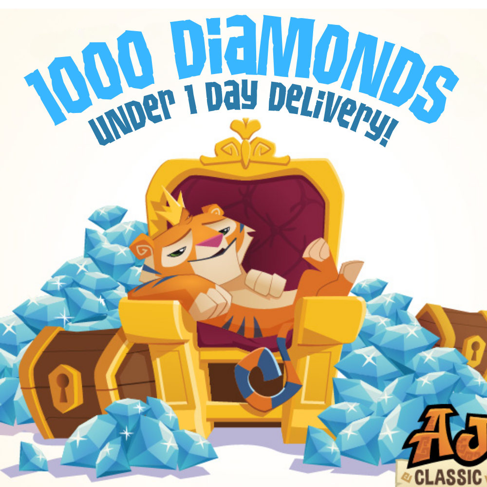 Animal Jam Classic AJC 1000 Diamonds (READ DESCRIPTION BEFORE BUYING ...