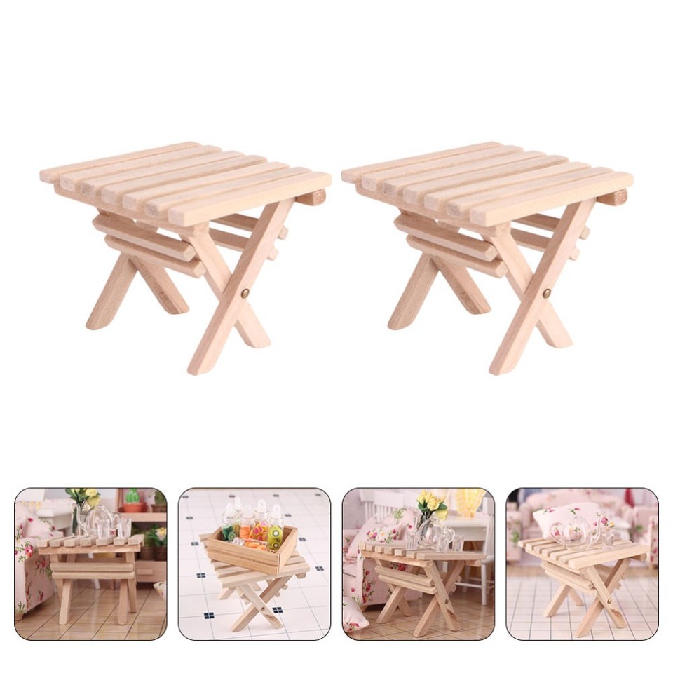 2-Pack Small Folding Tables for Indoor and Outdoor Use | eBay