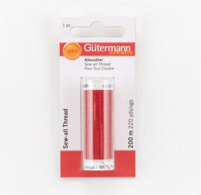 Gutermann Sew-All Thread #156 RED, 200m Spool, 100% Polyester | eBay Australia