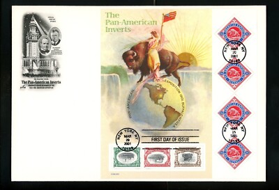 US FDC #3505 Artcraft 2001 New York NY Pan American Inverts Reprints | eBay
