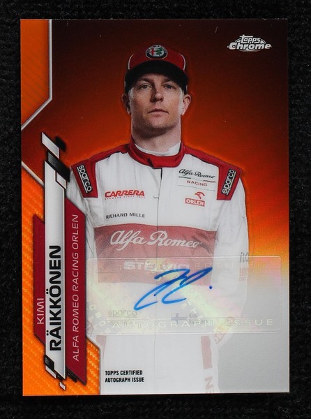 2020 Topps Chrome Formula 1 - Autographs Orange Refractor #F1A-KR Kimi ...