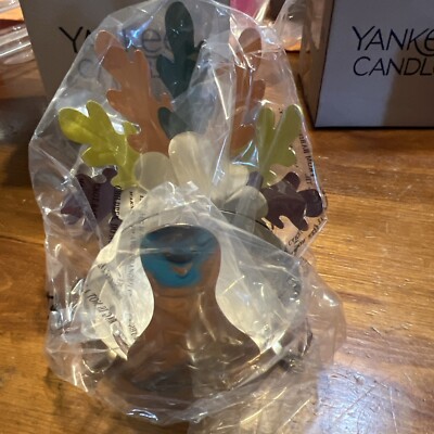 Yankee Candle Large Jar Holder J/H THANKSGIVING TURKEY enameled on ...