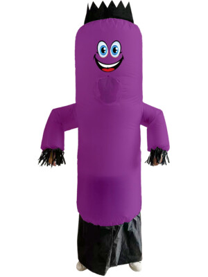 Adult's Purple Inflatable Create A Face Air Dancer Costume | eBay
