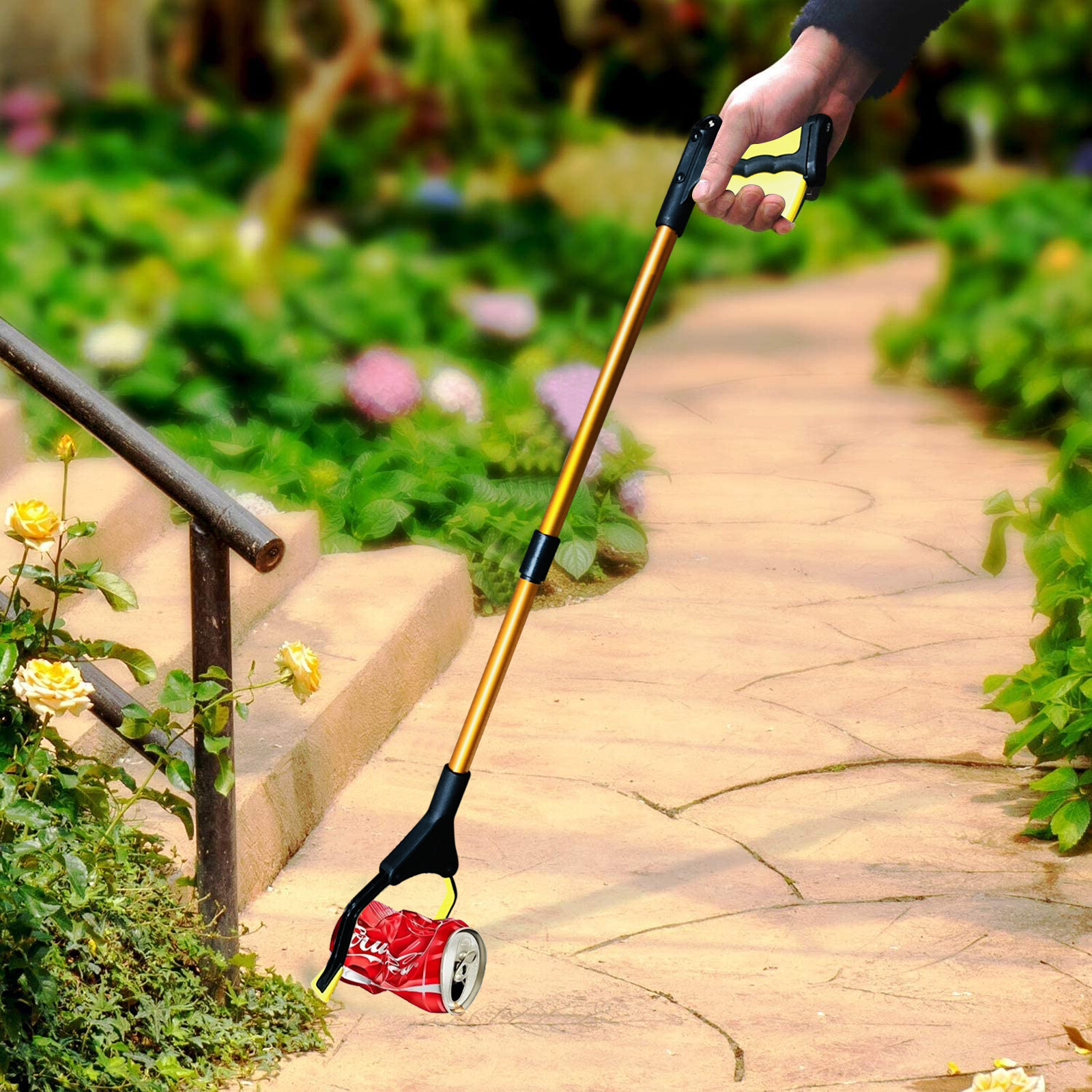 Heavy Duty Grabber Tool Industrial Pick Up Stick Hand Grip Reach Trash ...