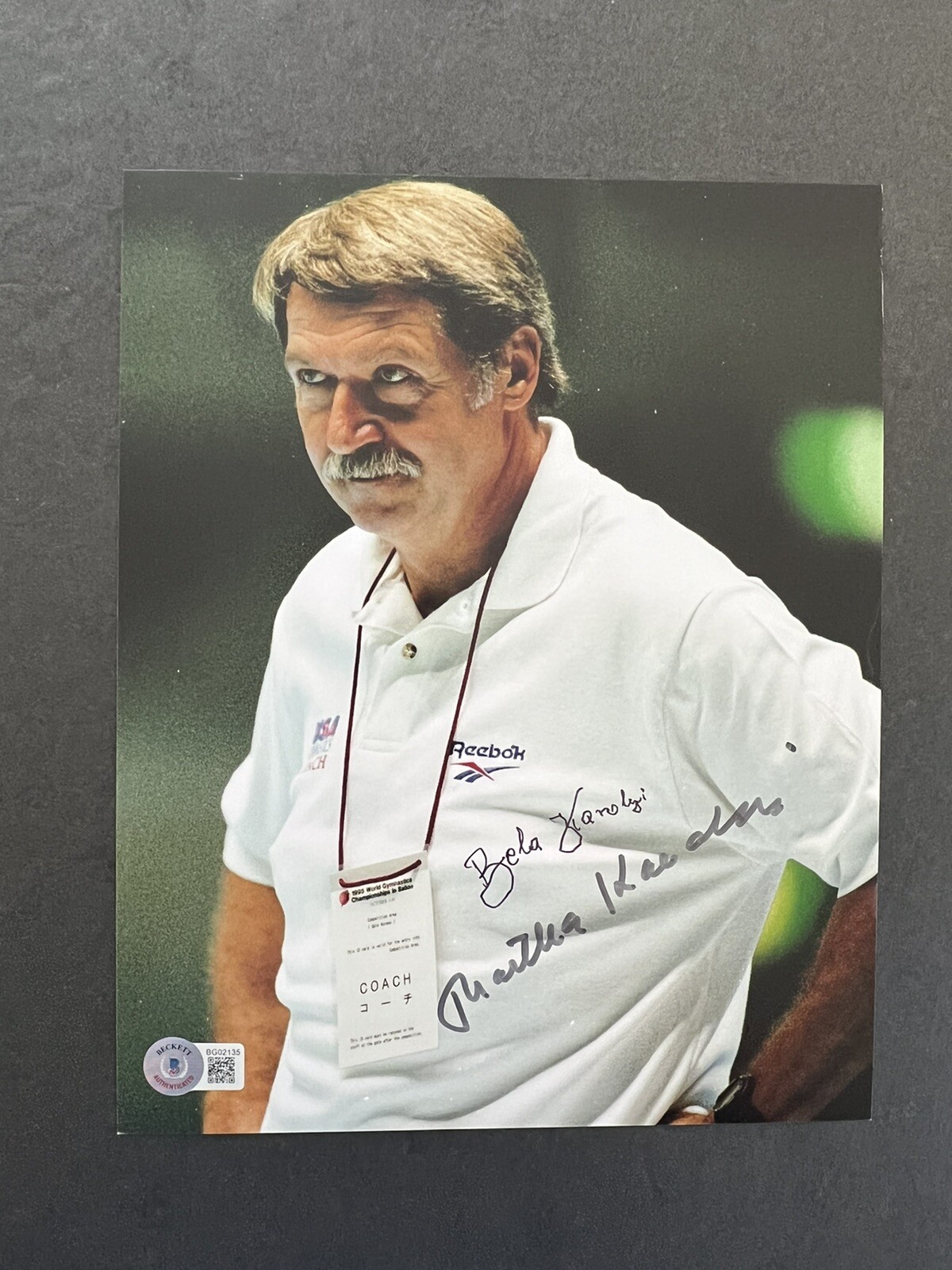 Bela & Marta Karolyi autographed signed 8x10 photo Beckett BAS COA ...
