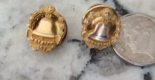 Lot of 2 CTO 1/10 10k Gold M.S.T & T. Co. 10 & 20 Year Service Award ...