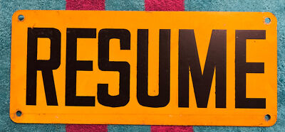 6 X 14 Railroad Resume Sign From Maine License Plates | eBay