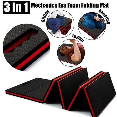 Mechanics Foam Work Mat Large 3 in 1 for Workshop Garage Sitting ...