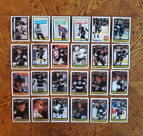 Set of 24: 1990-91 Topps NHL Los Angeles Kings Team Set Vintage Hockey ...