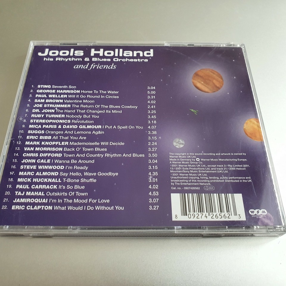 Jools Holland and Friends (CD, 2001) -Sting, Clapton, Harrison, Weller ...