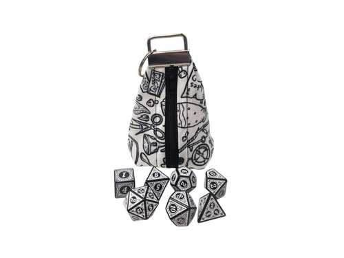 Grab and go dice pouch, matching dice, treasure themed, TTRPG | eBay