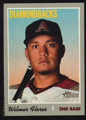 2019 Topps Heritage #590 - Wilmer Flores - Arizona Diamondbacks 19-212 ...