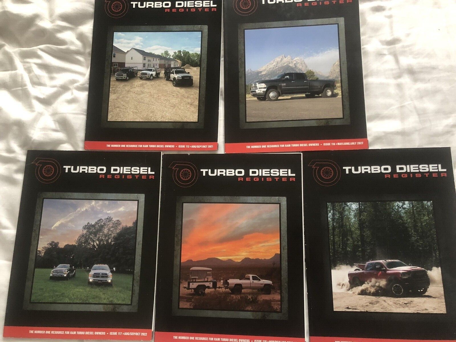 Lot of 5 Turbo Diesel Register TDR Magazines 2021, 2022, 2023--Ram ...