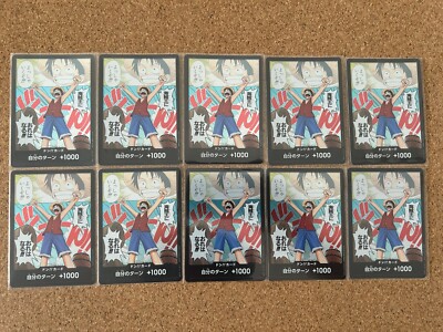 one piece card game Don card Foil Holo 10set anime card | eBay