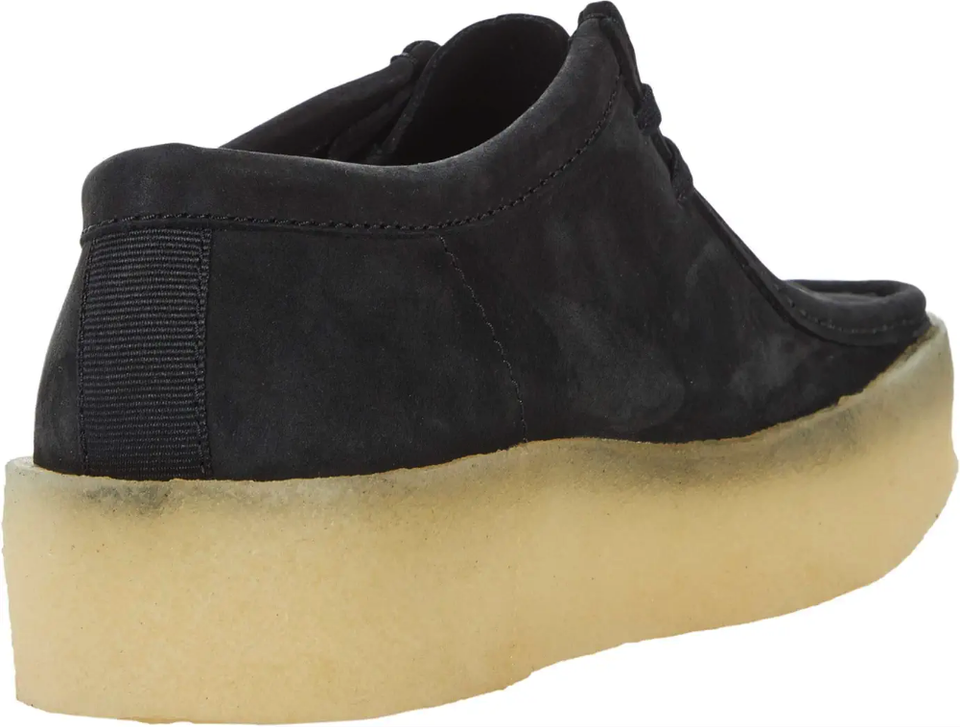 Men's Shoes Clarks Originals WALLABEE CUP Lace Up Moccasins 58144 BLACK ...