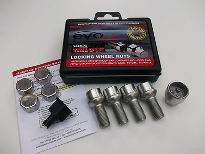 Locking Wheel Bolts Nut Fits Audi A1 A2 A3 A4 A5 A6 A7 A8 TT MK1 2 & 3 ...