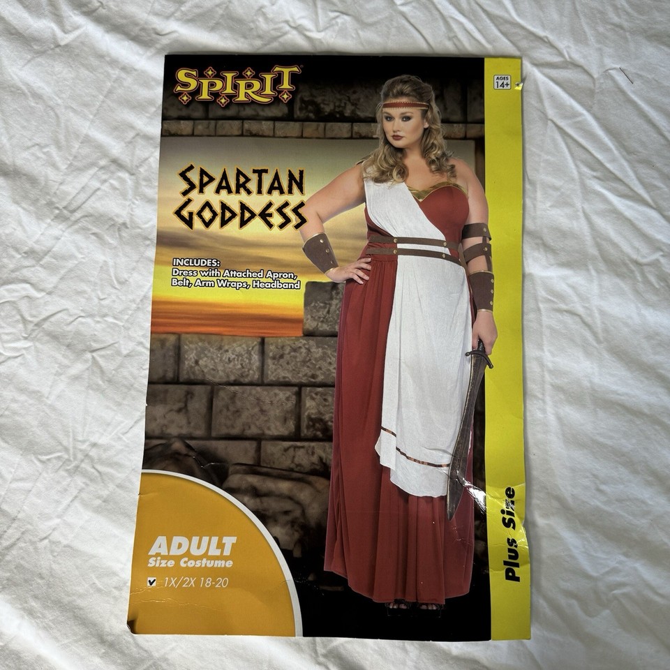 Spirit Halloween Spartan Goddess Greek Cosplay Costume Womens Size M 8 ...