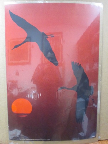 Tranor CRANES poster 1972 peace love Inv#G1030 | eBay