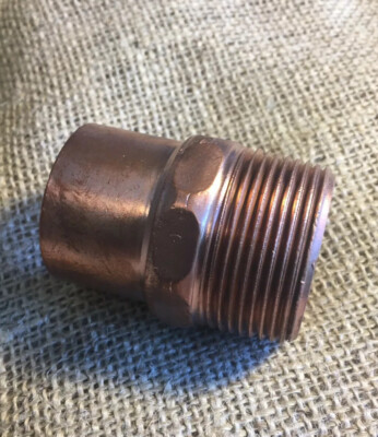 1-1/4” Threaded Male Adapter MIP x C - COPPER PIPE FITTING - CPR-8 | eBay