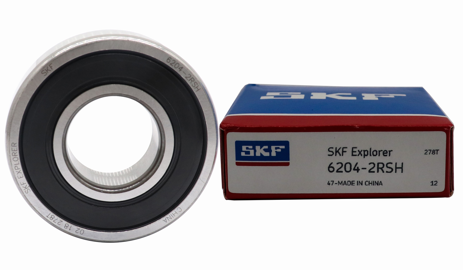 2PCS NEW SKF 6204-2RSH Deep Groove Ball Bearing 6204-2RS 6204RS ...
