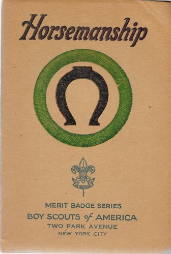 1936 Horsemanship Tan Merit Badge Pamphlet Boy Scouts of America BSA Book | eBay