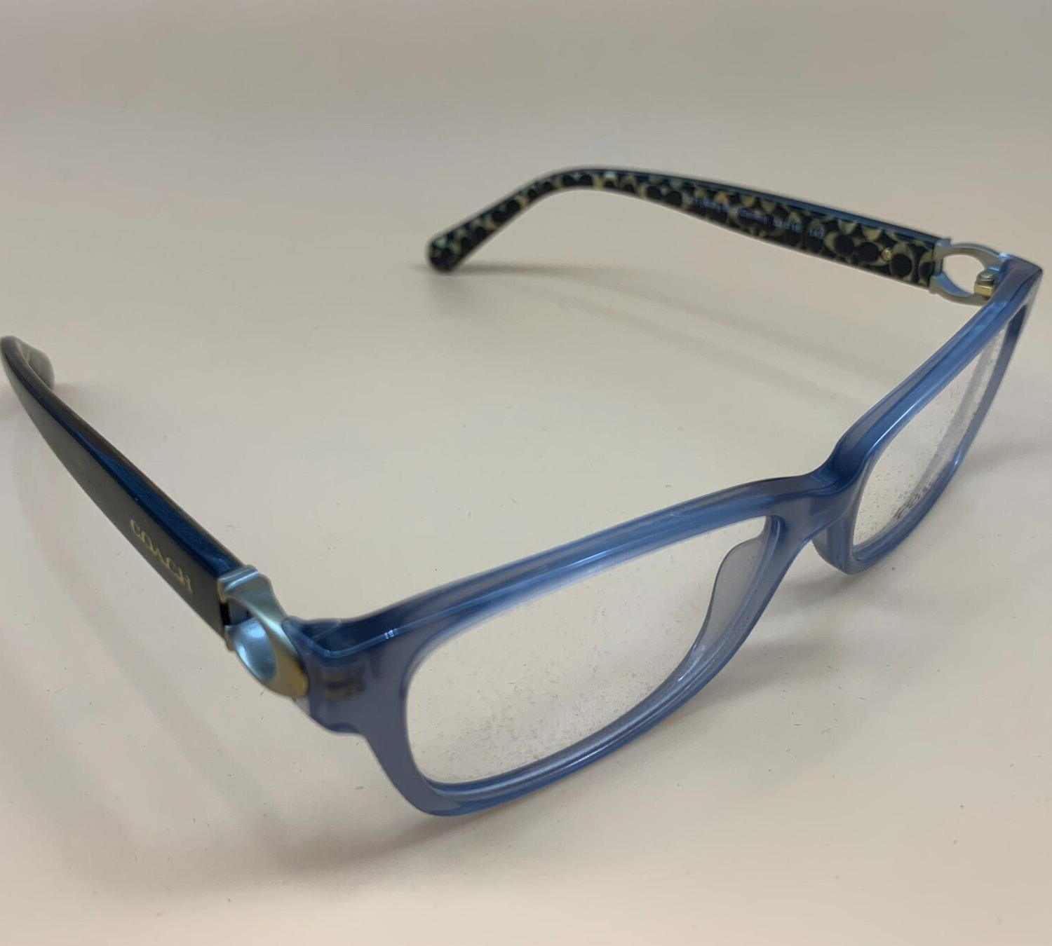 Coach Eyeglasses HC 6119 / 5521 Milky Blue Denim 53-16-140 mm ORIGINAL ...