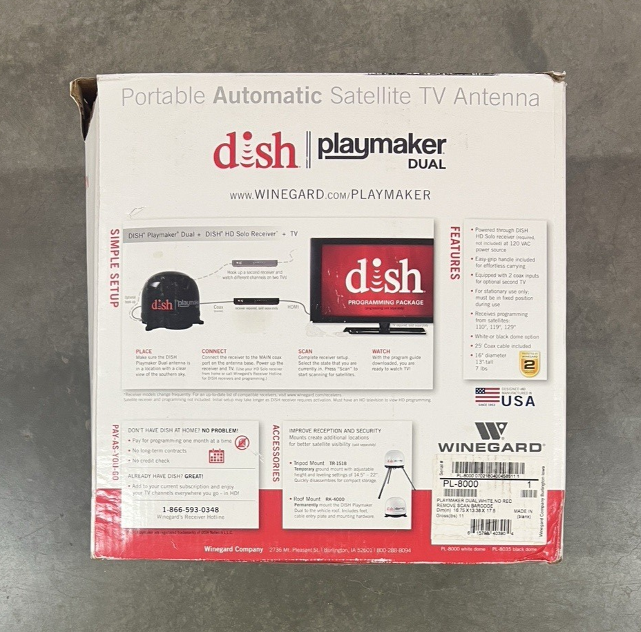Winegard Dish Playmaker Dual White Winegard Satellite Antenna Only | eBay
